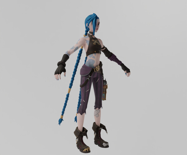 ArtStation - Jinx Lowpoly RIgged | Resources