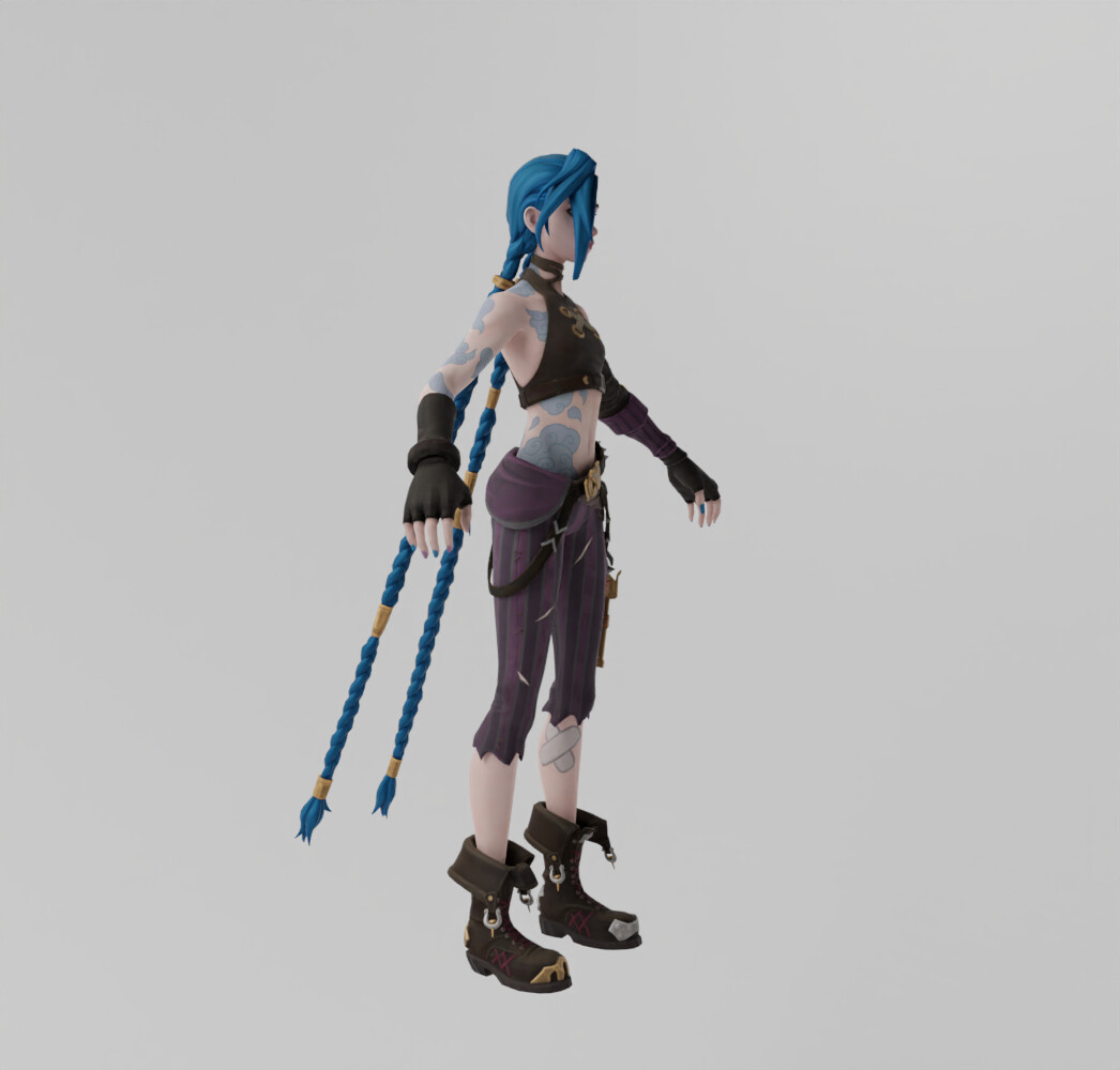 ArtStation - Jinx Lowpoly RIgged | Resources