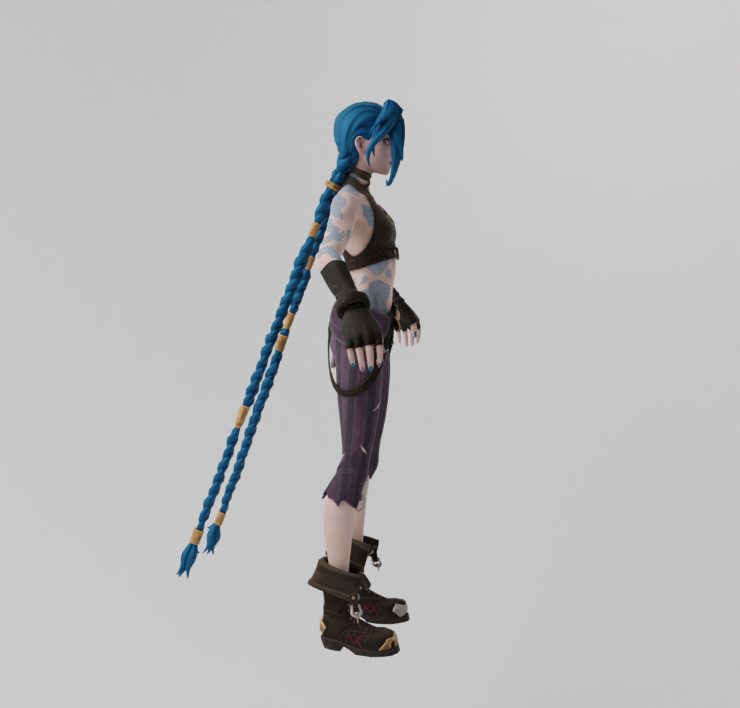 ArtStation - Jinx Lowpoly RIgged | Resources