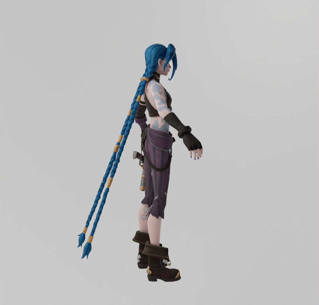 ArtStation - Jinx Lowpoly RIgged | Resources