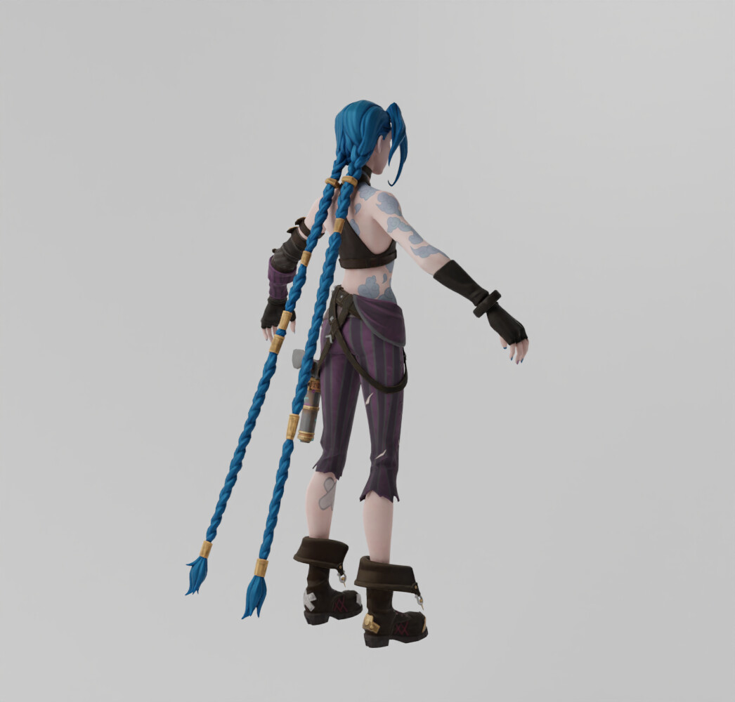 ArtStation - Jinx Lowpoly RIgged | Resources