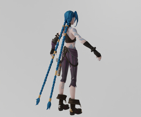 ArtStation - Jinx Lowpoly RIgged | Resources
