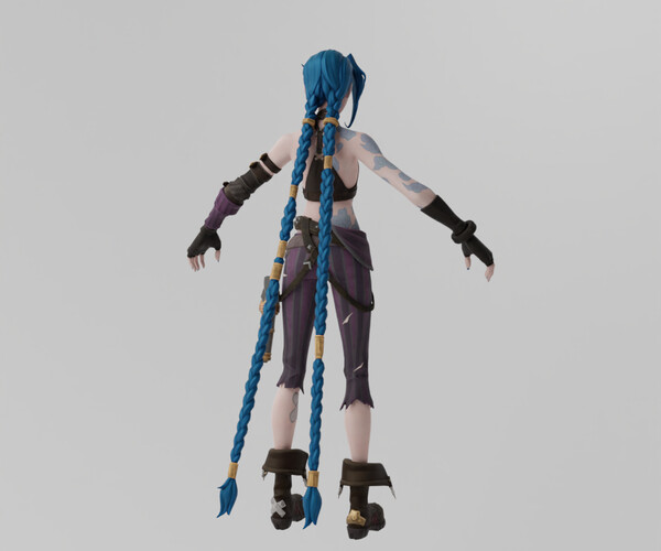 ArtStation - Jinx Lowpoly RIgged | Resources