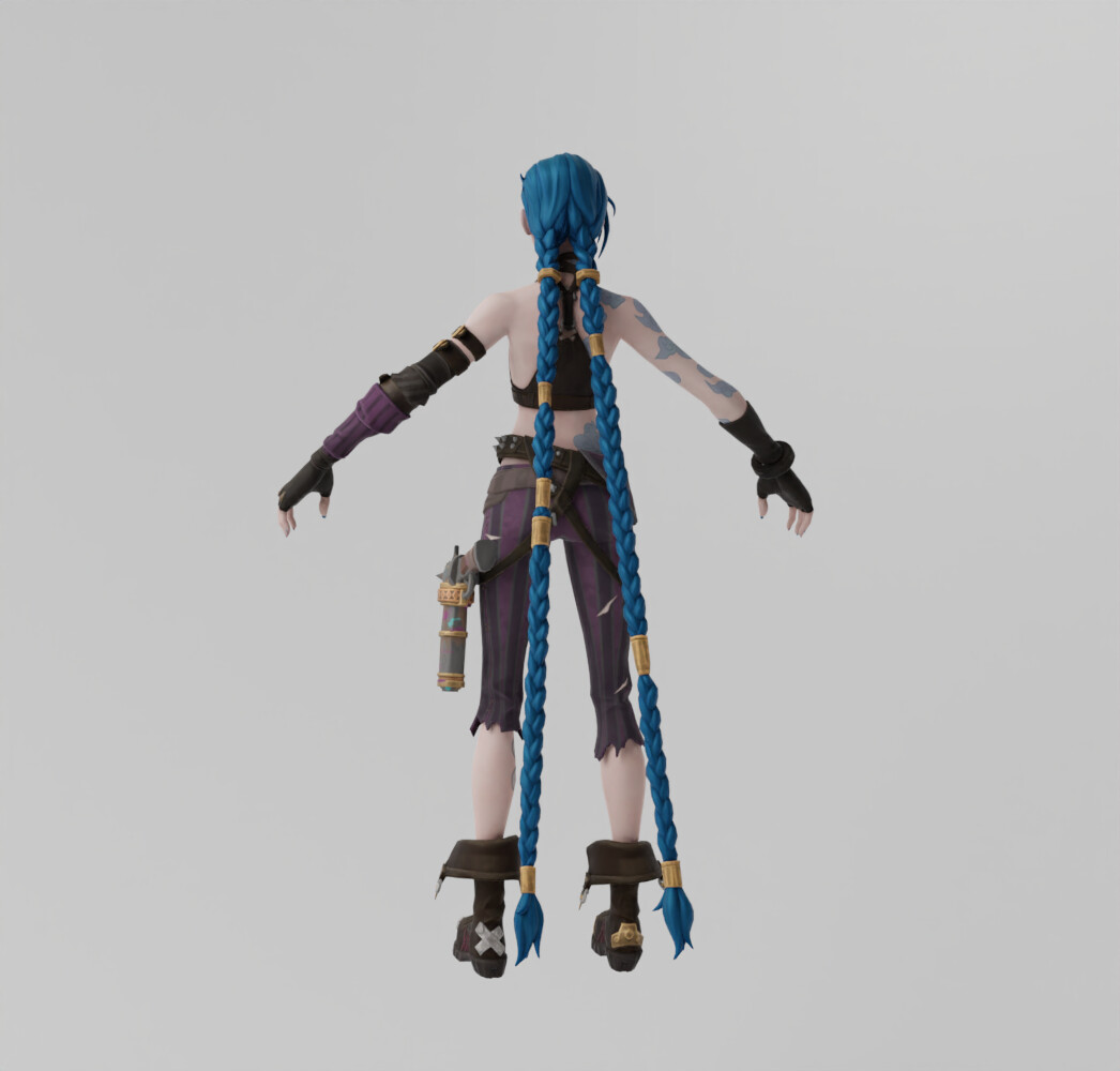 ArtStation - Jinx Lowpoly RIgged | Resources