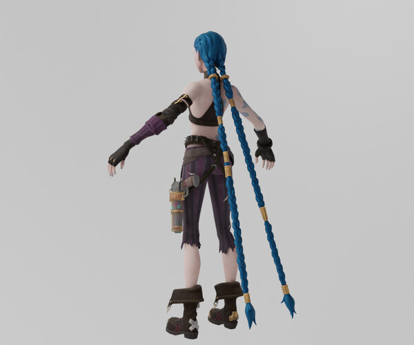 ArtStation - Jinx Lowpoly RIgged | Resources