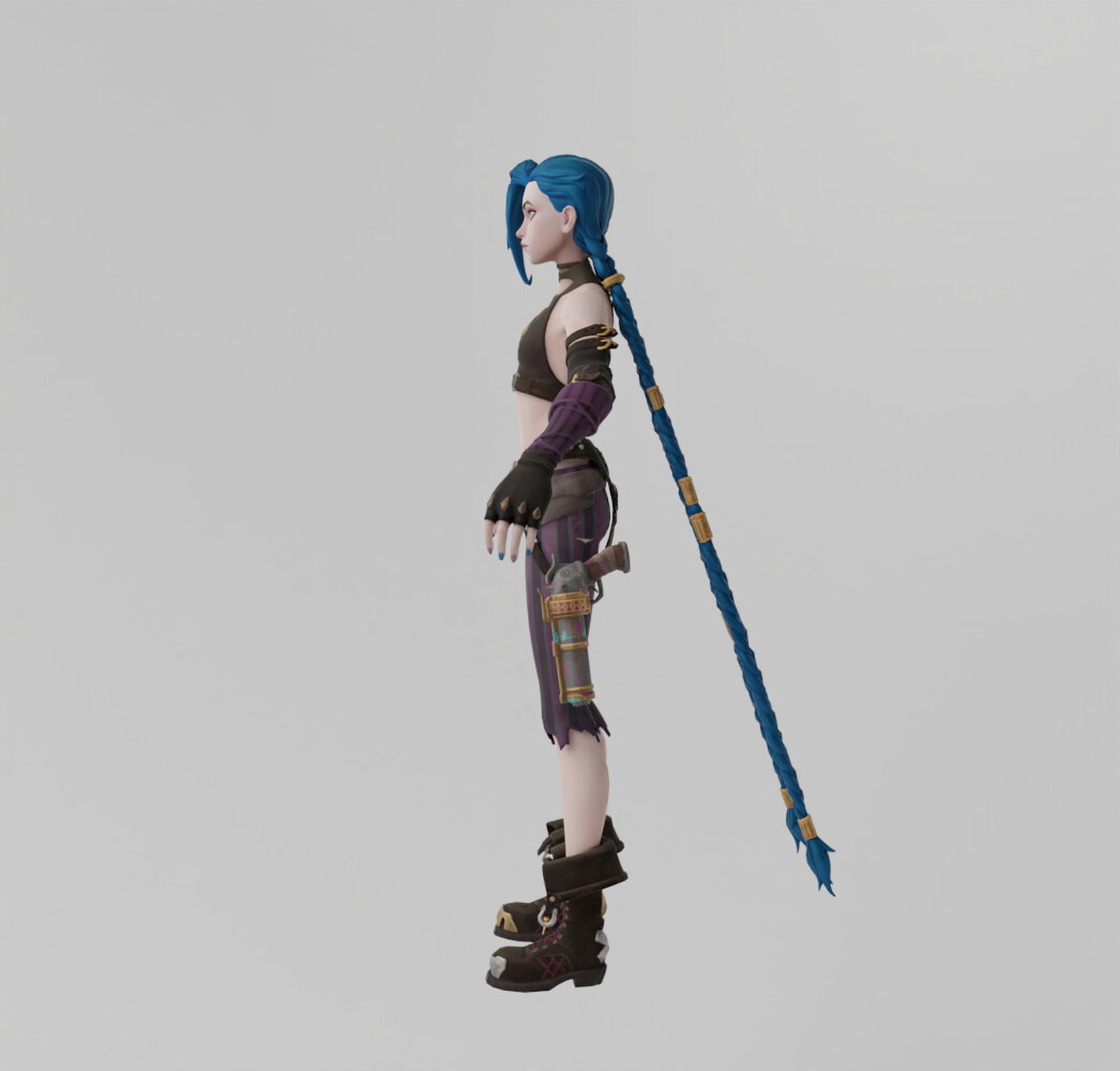 ArtStation - Jinx Lowpoly RIgged | Resources