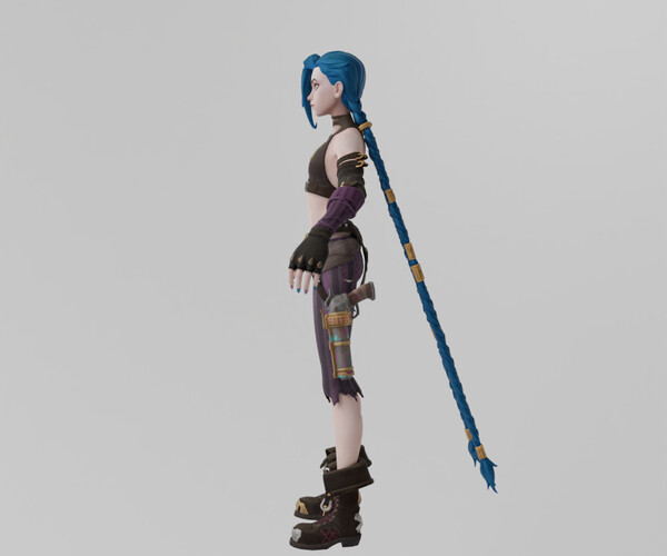 ArtStation - Jinx Lowpoly RIgged | Resources