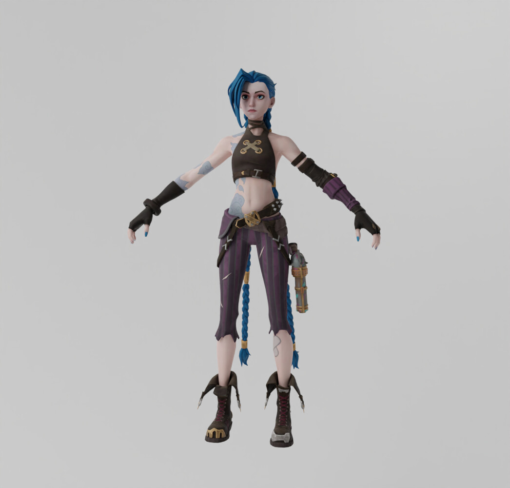 ArtStation - Jinx Lowpoly RIgged | Resources
