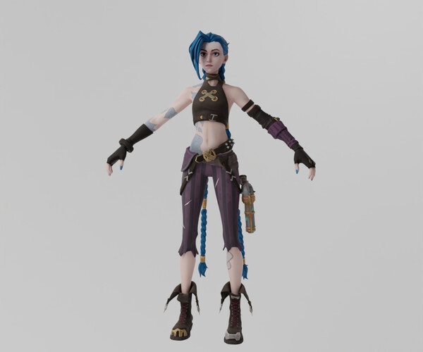 ArtStation - Jinx Lowpoly RIgged | Resources