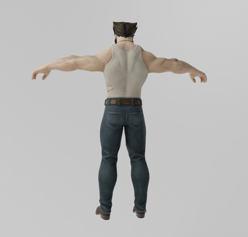 ArtStation - Logan Wolverine Lowpoly Rigged | Resources