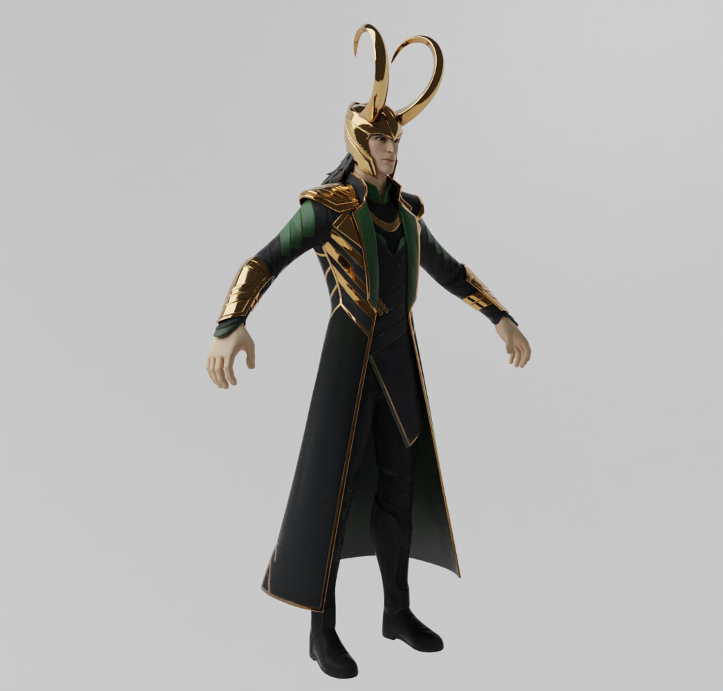 ArtStation - Loki lowpoly Rigged | Resources
