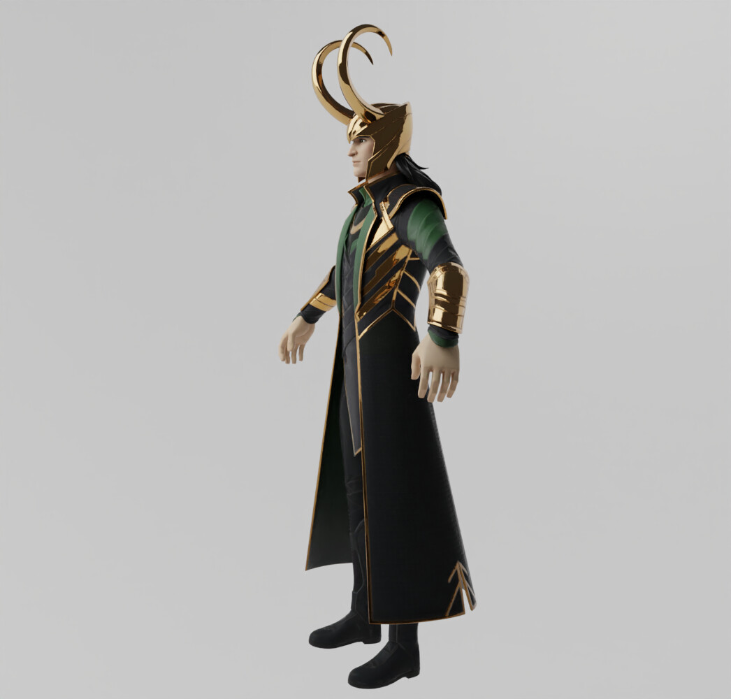ArtStation - Loki lowpoly Rigged | Resources