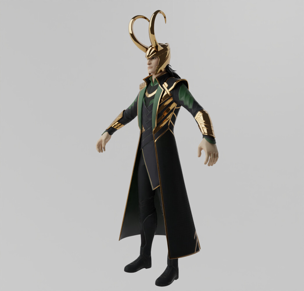 ArtStation - Loki lowpoly Rigged | Resources