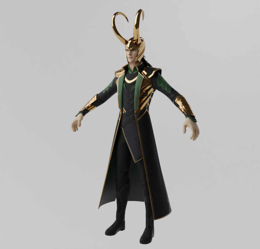 ArtStation - Loki lowpoly Rigged | Resources