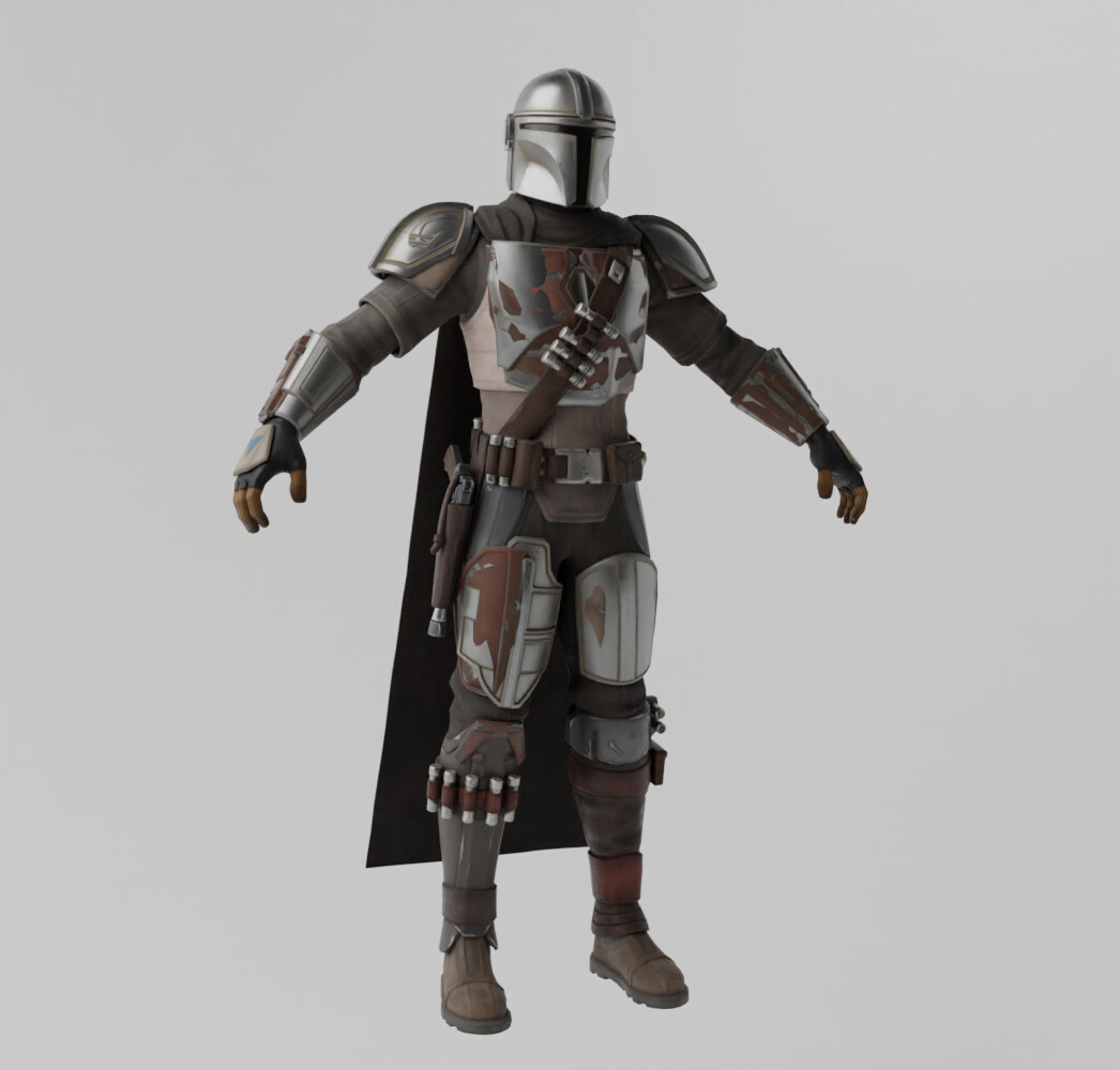 ArtStation - Mandalorian Din Djarin Lowpoly Rigged | Resources