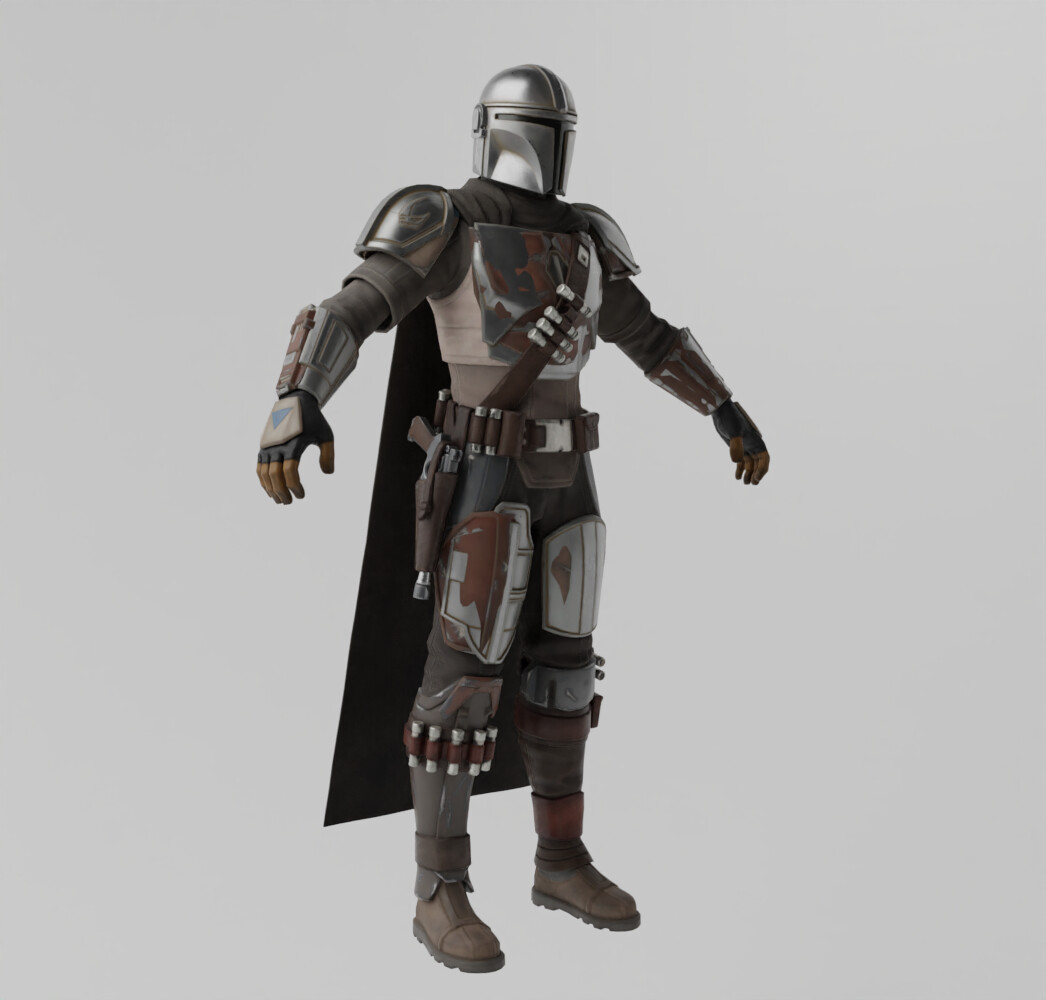 ArtStation - Mandalorian Din Djarin Lowpoly Rigged | Resources