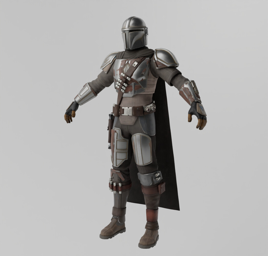 ArtStation - Mandalorian Din Djarin Lowpoly Rigged | Resources