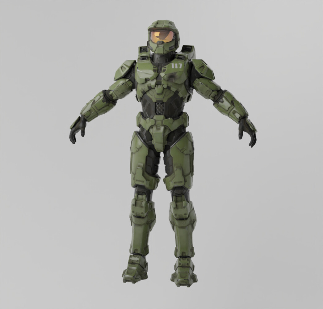 ArtStation - Master Chief Lowpoly Rigged | Resources