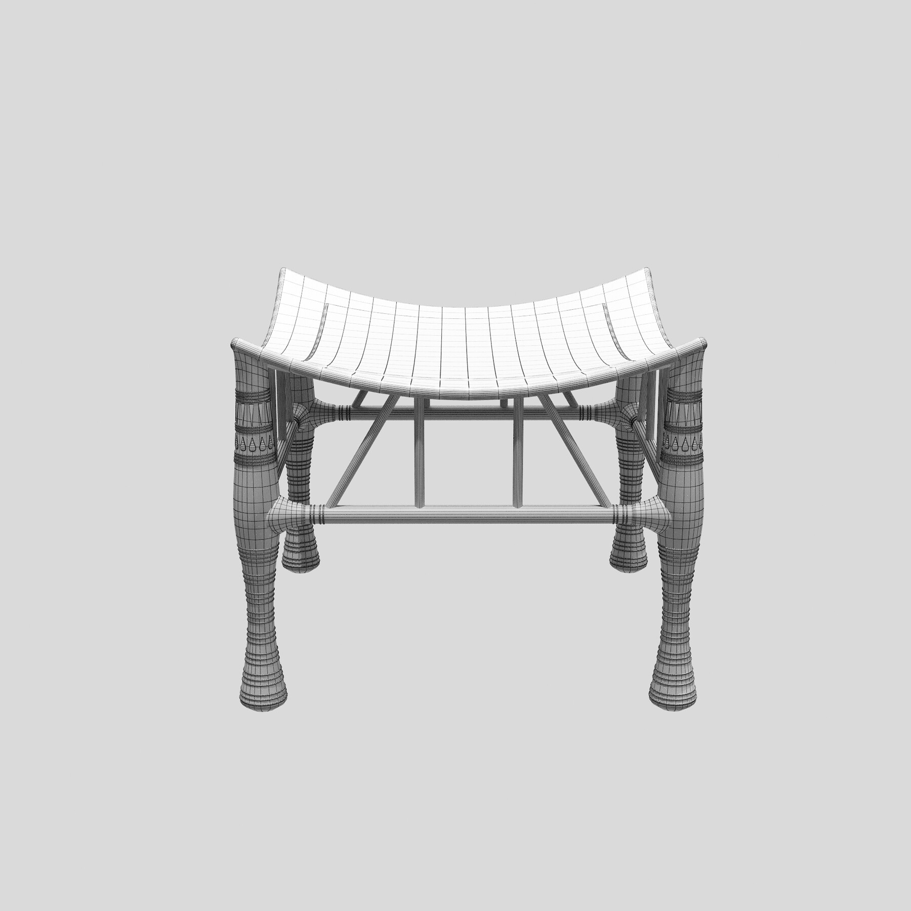 ArtStation - Egyptian Furniture Kit - Thebes Stool | Resources