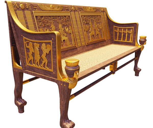 ArtStation - Egyptian Furniture Kit - Sitamun's Sette | Resources