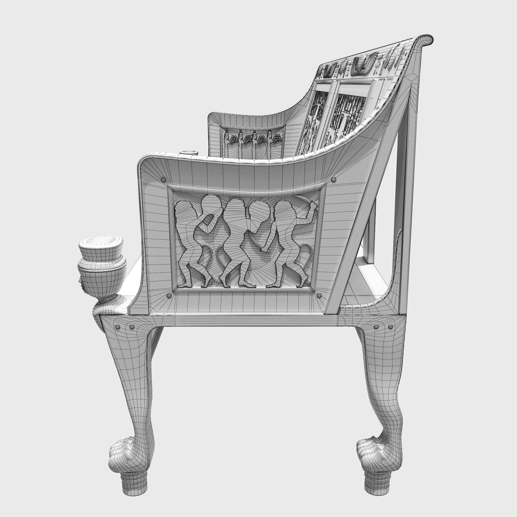 ArtStation - Egyptian Furniture Kit - Sitamun's Sette | Resources
