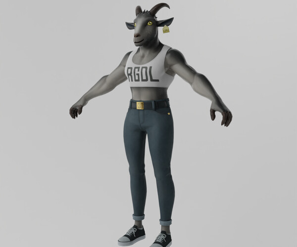 ArtStation - Pilgor Goat Lowpoly Rigged | Resources