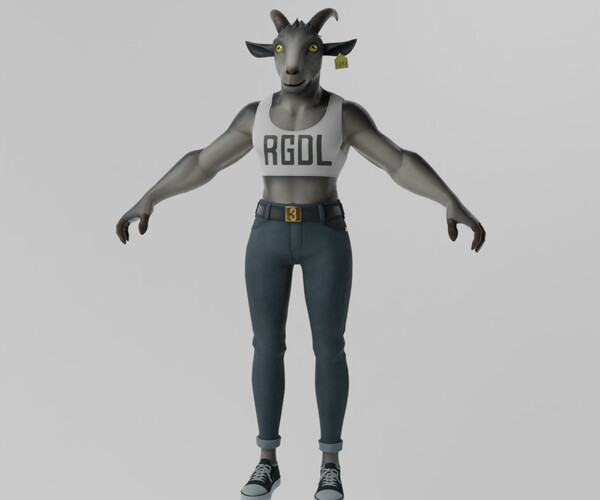 ArtStation - Pilgor Goat Lowpoly Rigged | Resources