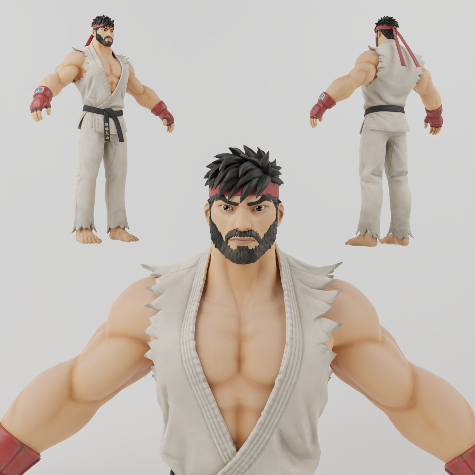 ArtStation - Ryu Lowpoly Rigged | Resources