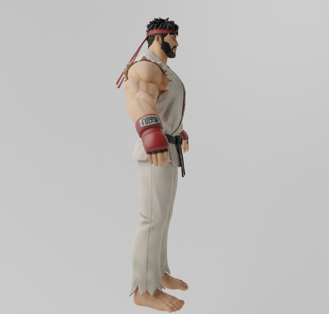ArtStation - Ryu Lowpoly Rigged | Resources