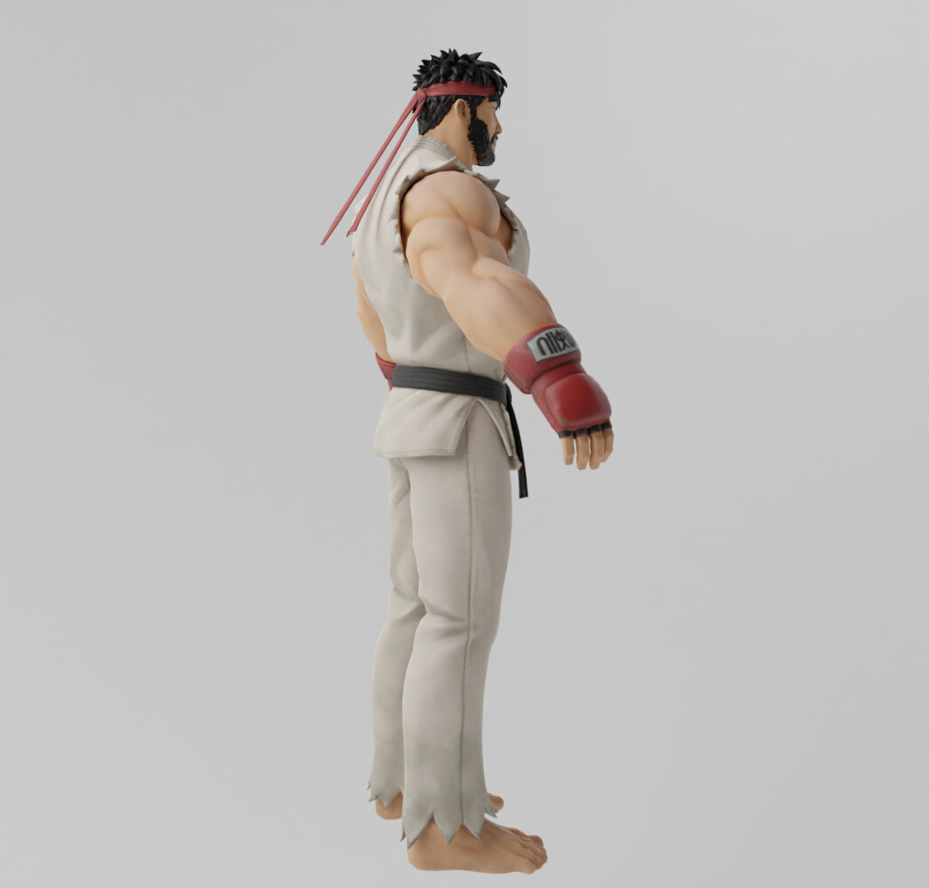 ArtStation - Ryu Lowpoly Rigged | Resources