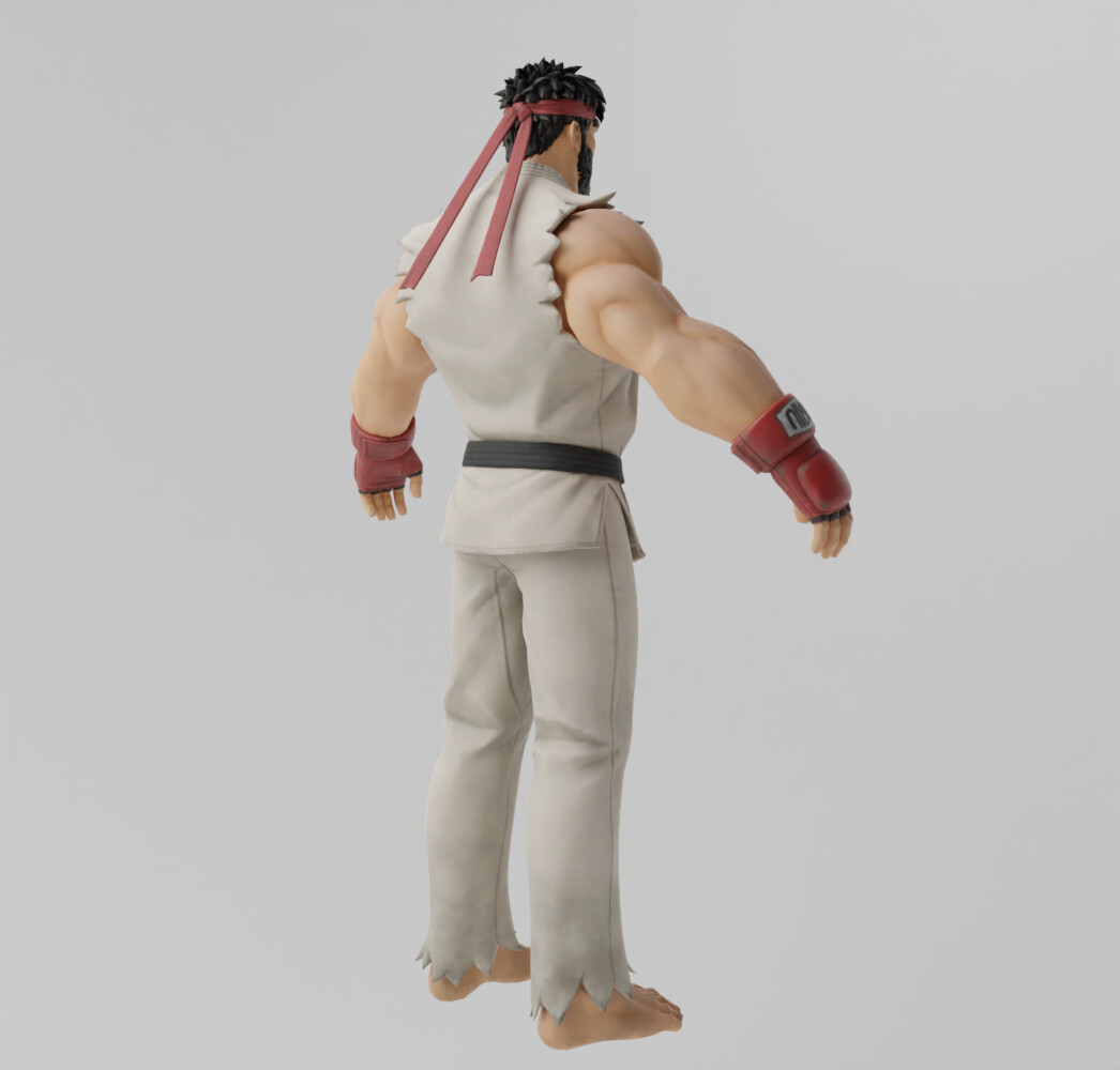 ArtStation - Ryu Lowpoly Rigged | Resources