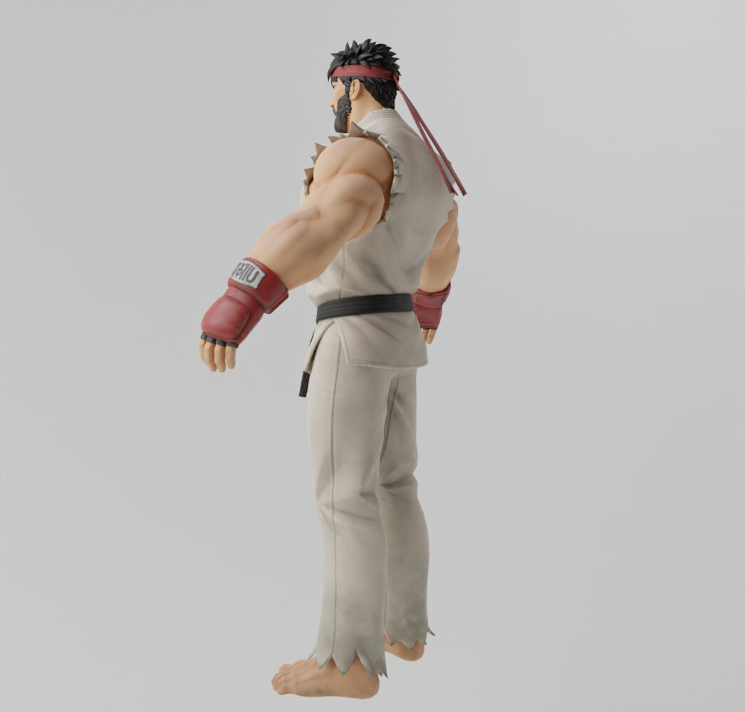 ArtStation - Ryu Lowpoly Rigged | Resources