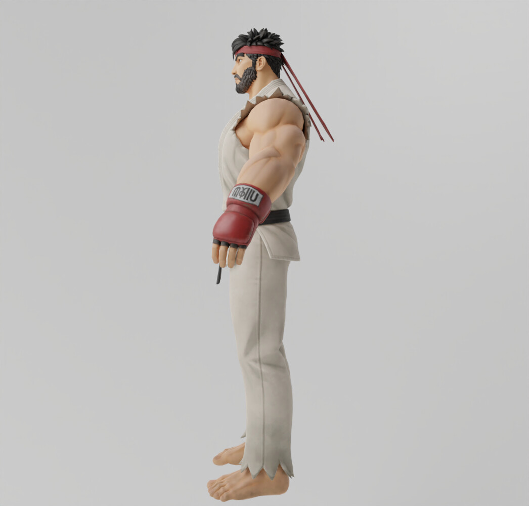 ArtStation - Ryu Lowpoly Rigged | Resources