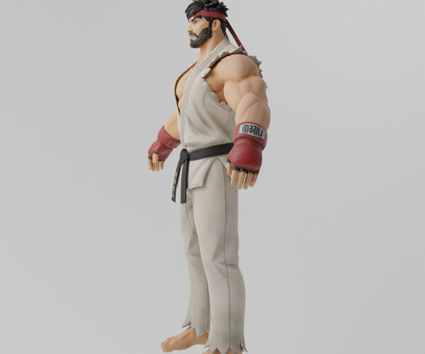 ArtStation - Ryu Lowpoly Rigged | Resources