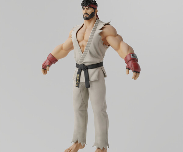 ArtStation - Ryu Lowpoly Rigged | Resources