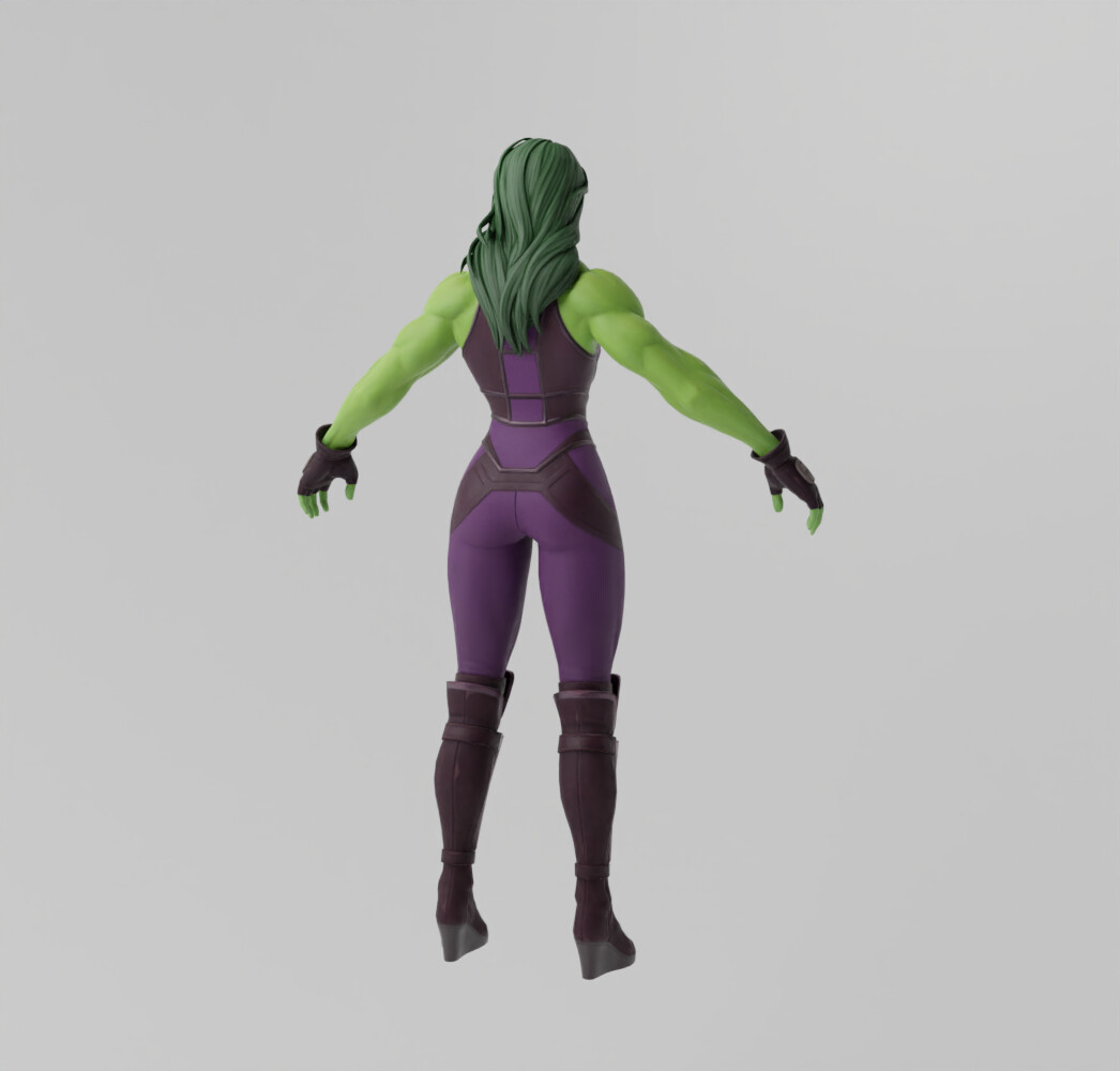 ArtStation - She Hulk Lowpoly Rigged | Resources