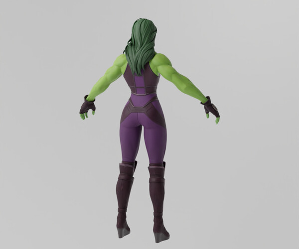 ArtStation - She Hulk Lowpoly Rigged | Resources