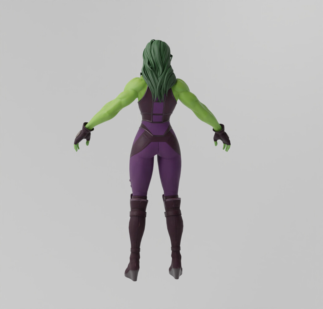 ArtStation - She Hulk Lowpoly Rigged | Resources