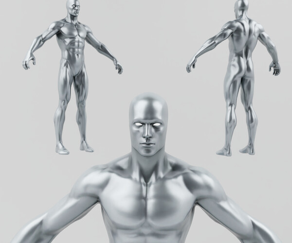 ArtStation - Silver Surfer Lowpoly Rigged | Resources