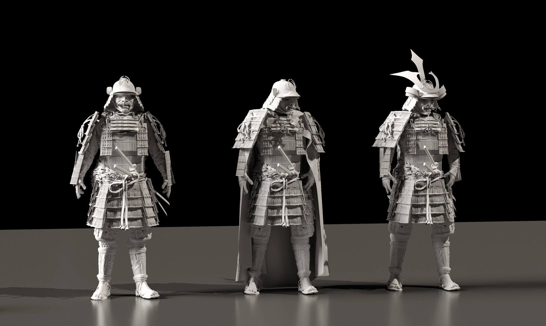 ArtStation - Samurai Soldier 3D CONCEPT ART model | Resources