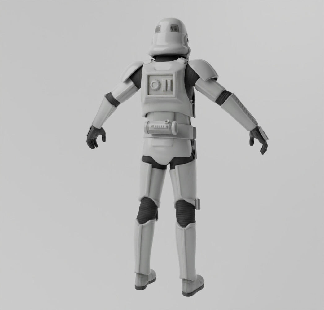 ArtStation - Stormtrooper Lowpoly RIgged | Resources