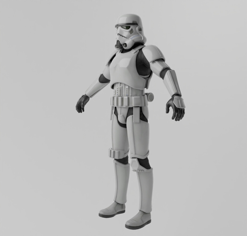 ArtStation - Stormtrooper Lowpoly RIgged | Resources