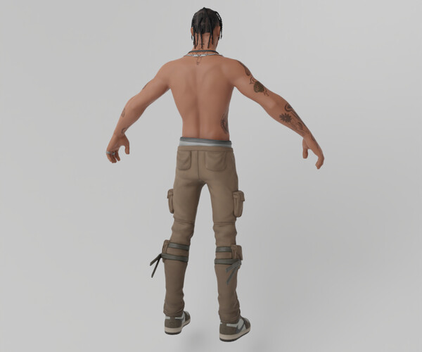 ArtStation - Travis Scott Lowpoly Rigged | Resources