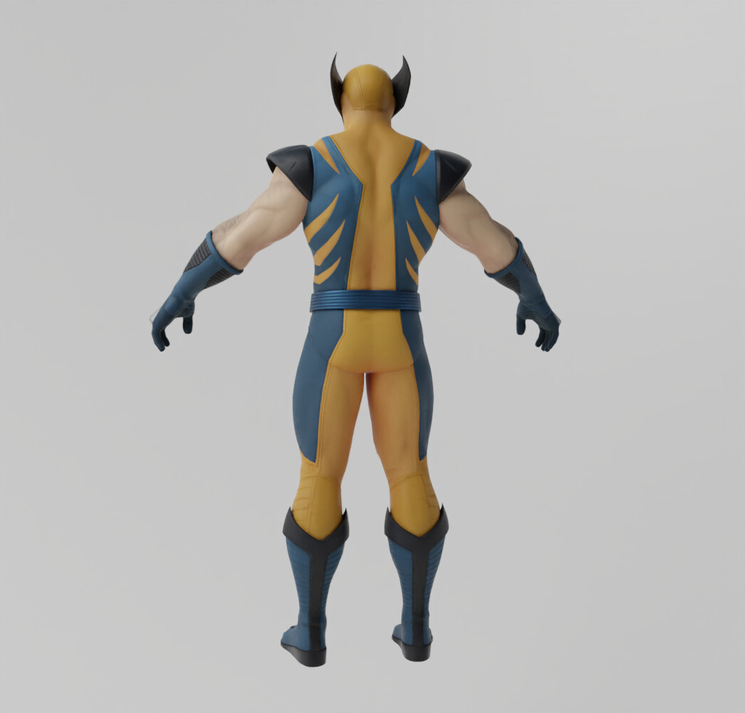 ArtStation - Wolverine Lowpoly Rigged | Resources