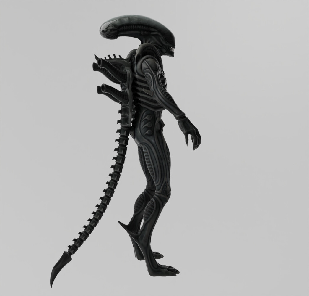 ArtStation - Xenomorph lowpoly Rigged | Resources