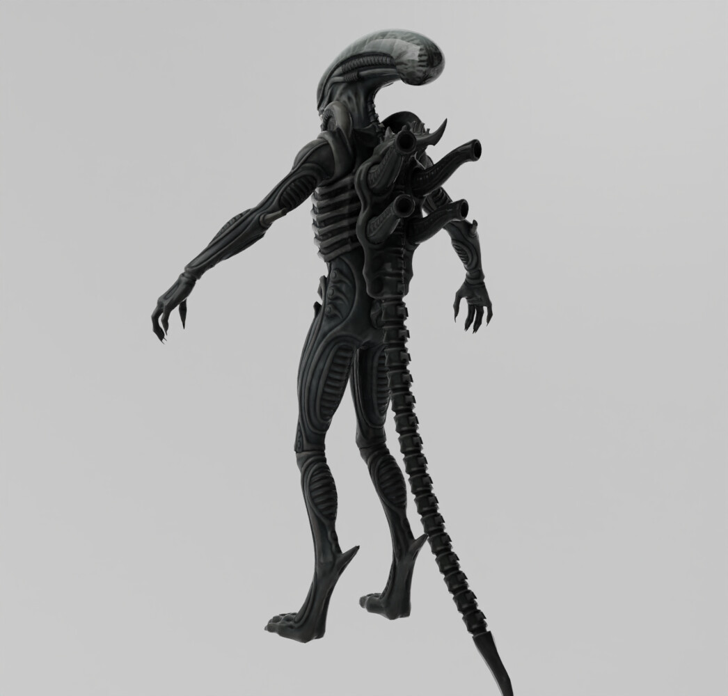 ArtStation - Xenomorph lowpoly Rigged | Resources