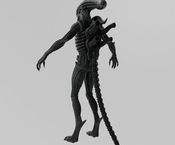 ArtStation - Xenomorph lowpoly Rigged | Resources