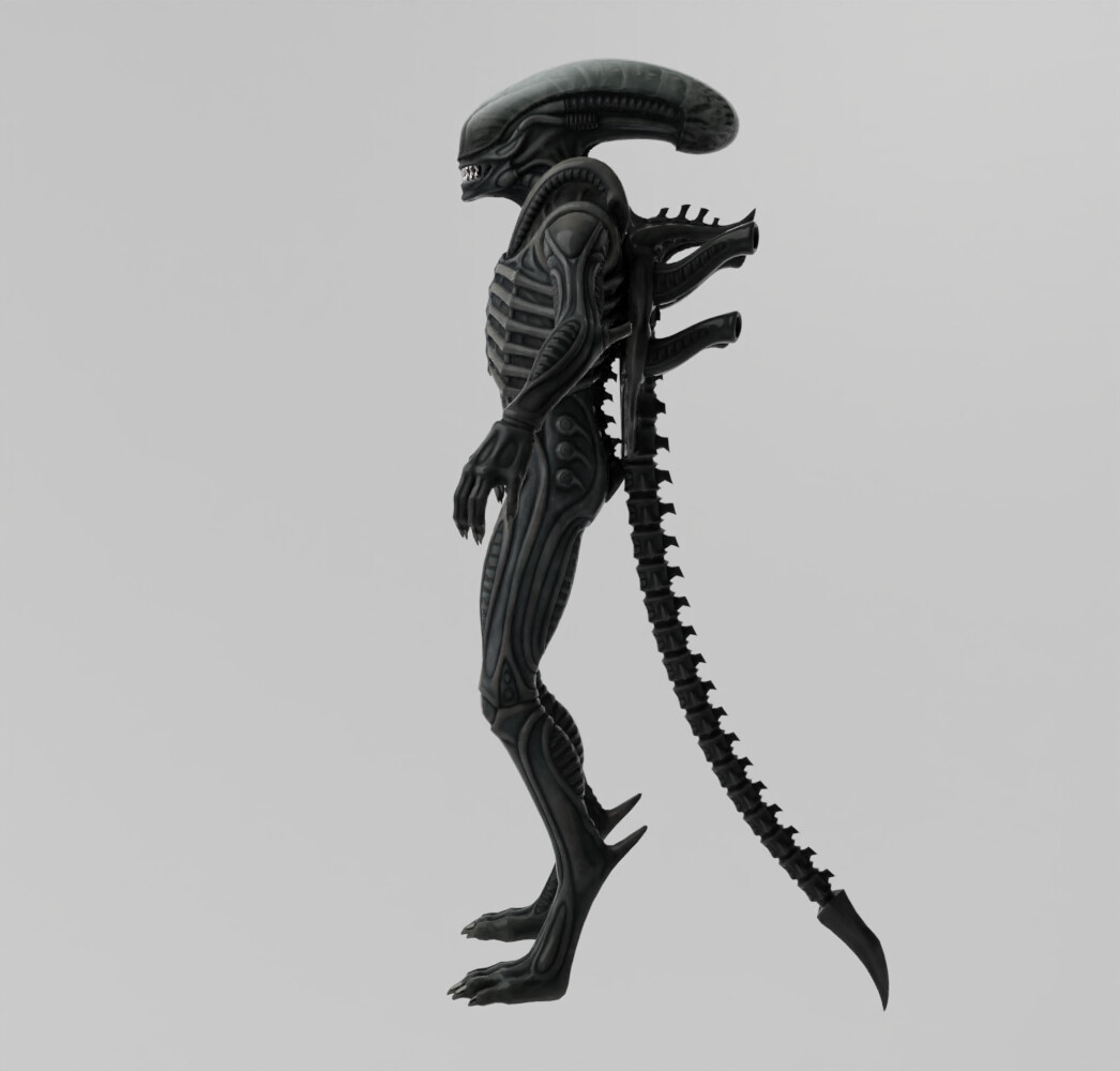 ArtStation - Xenomorph lowpoly Rigged | Resources