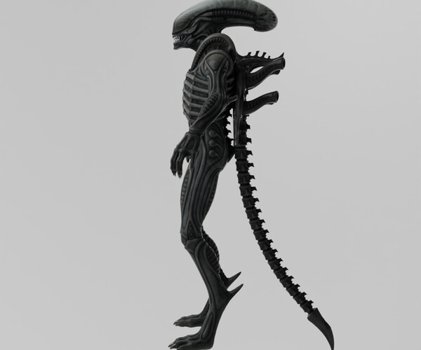 ArtStation - Xenomorph lowpoly Rigged | Resources