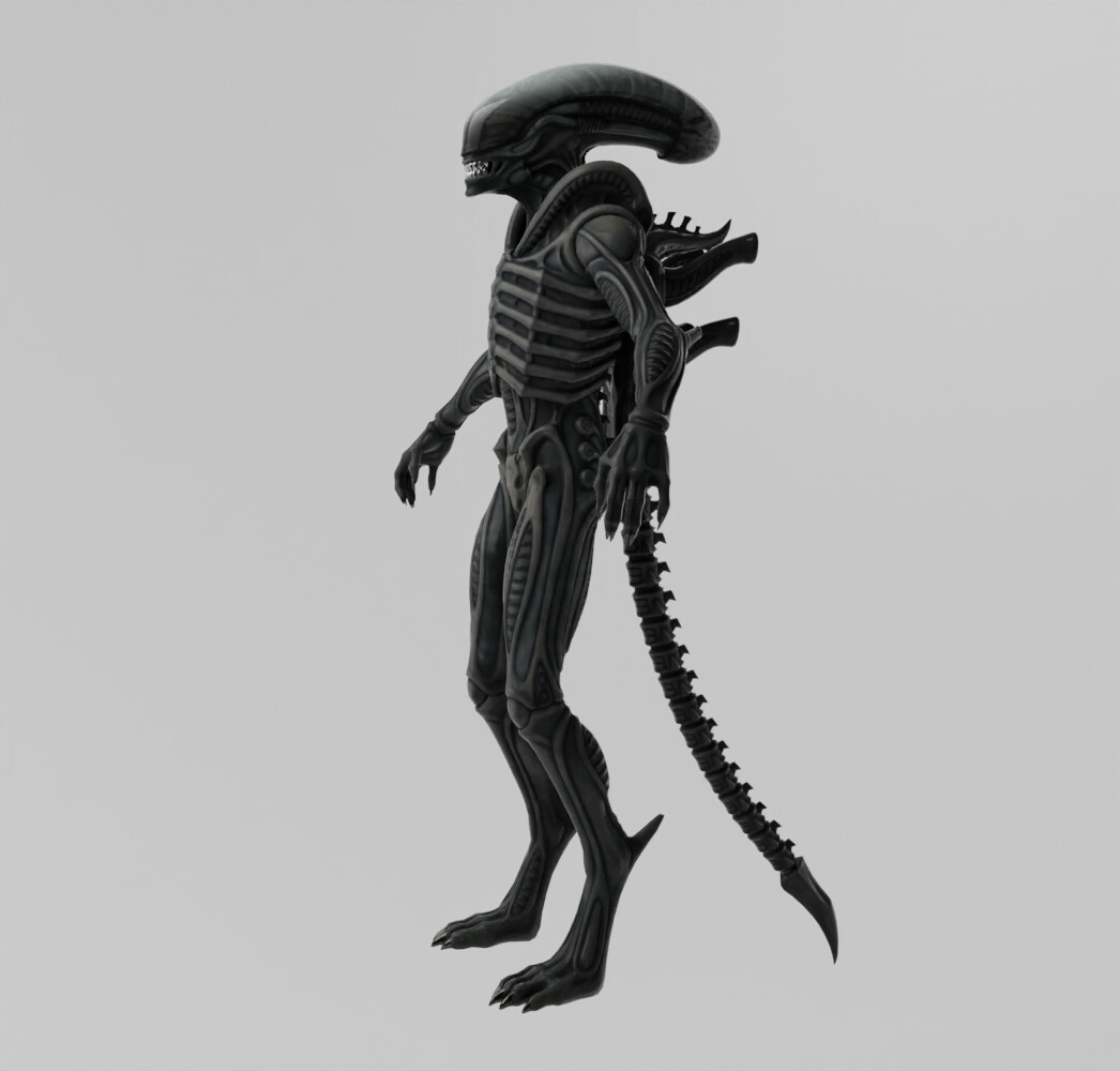 ArtStation - Xenomorph lowpoly Rigged | Resources